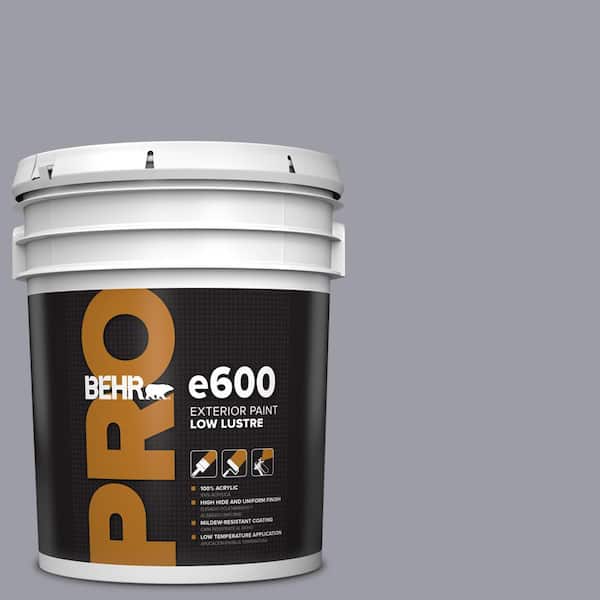 BEHR PRO 5 gal. #BNC-09 Heather Gray Low Luster Exterior Paint PR62005 ...