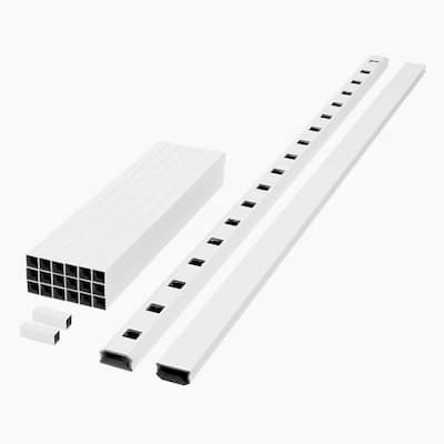 Fiberon ArmorGuard Enclave 70 in. White Composite Rail Kit SEC19 EW 6KD