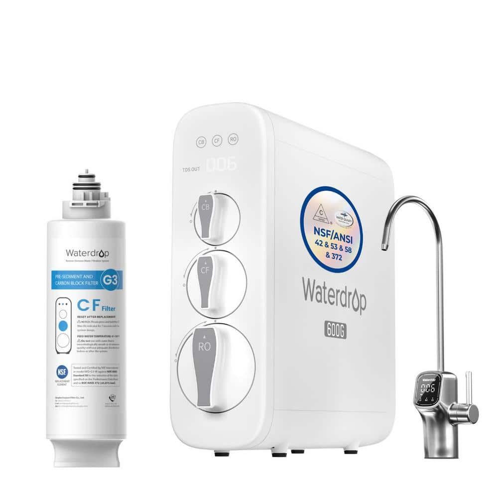 Reviews for Waterdrop G3P600 8-Stage NSF Certified Reverse Osmosis ...