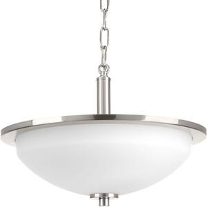 Progress Lighting Alexa Collection 2-Light Brushed Nickel Semi-Flush ...