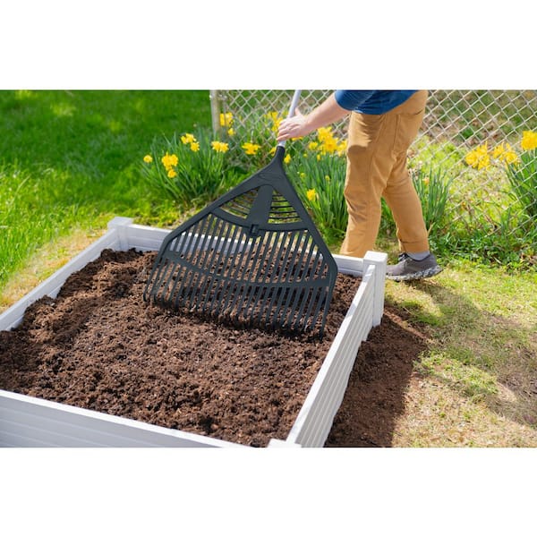 Suncast Elevated Garden Suncast Cedar Finish Potting Table