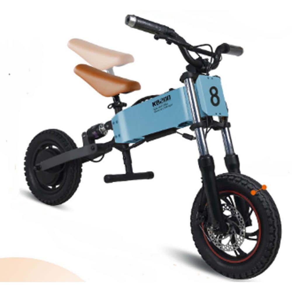 Zeus & Ruta 12 in. Children's Outdoor Off-Road Electric Bicycle in Blue ...