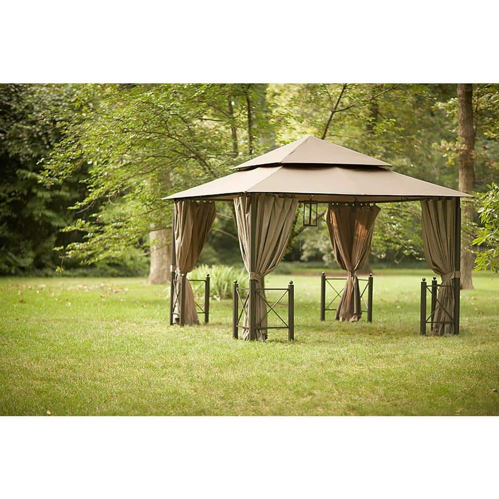 Hampton Bay Replacement Canopy Outdoor Patio for 12 ft. x 12 ft. Harbor ...
