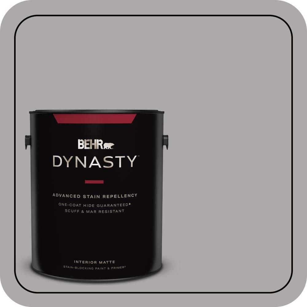 BEHR DYNASTY 1 gal. #PPU18-14 Cathedral Gray One-Coat Hide Matte ...