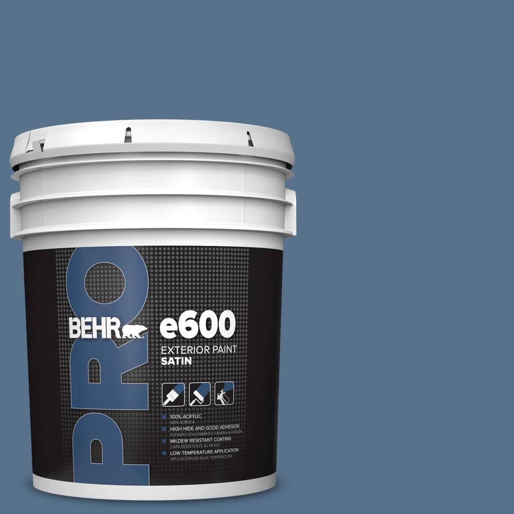 BEHR PRO 5 gal. #PPU14-01 Arrowhead Lake Satin Exterior Paint PR64305 ...