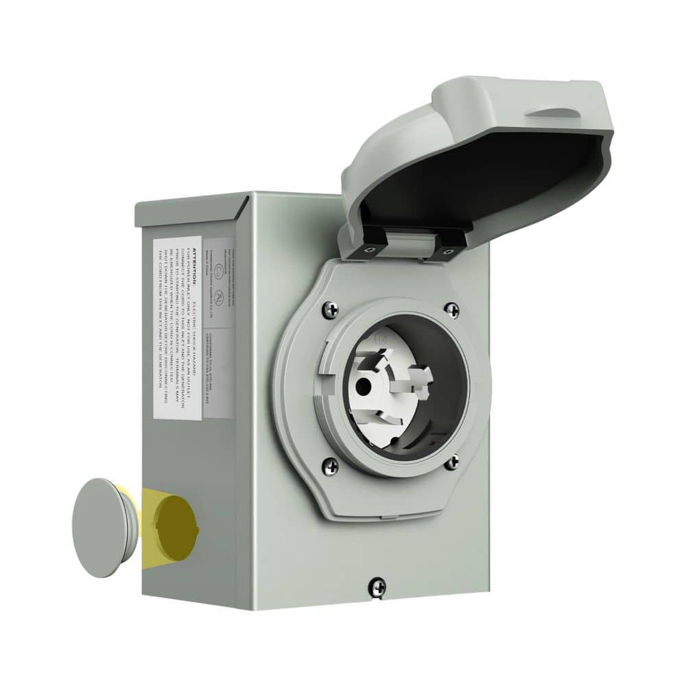 .N/A 50 Amp Power Inlet Box NEMA SS2-50P 125/250V 12500W Weatherproof ...