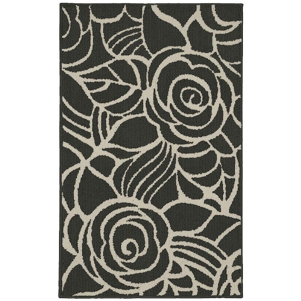 Garland Rug Rhapsody Cinder/Ivory 3 ft. x 4 ft. Area Rug LL340W030046H8