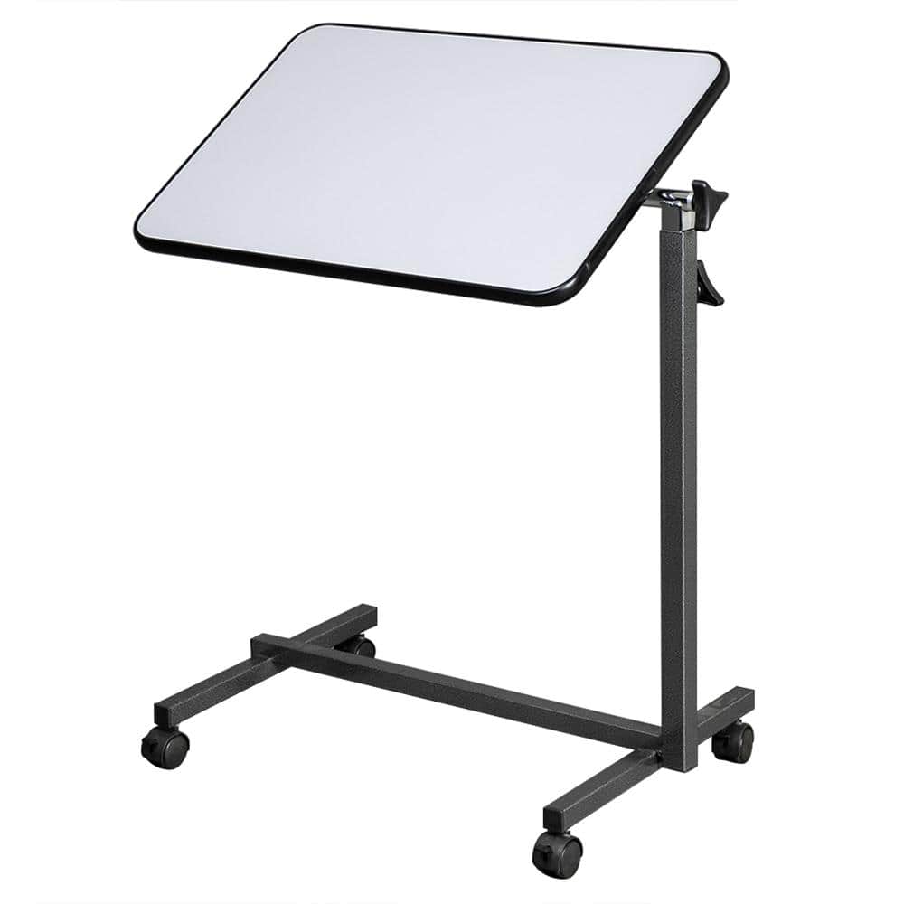 Karl home Height Adjustable 26 in. H W Retangular Gray Wood&Iron ...