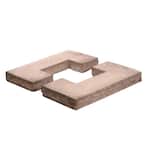 GenStone 23 in. x 23 in. Vanilla Bean Faux Stone Peaked Column Cap ...