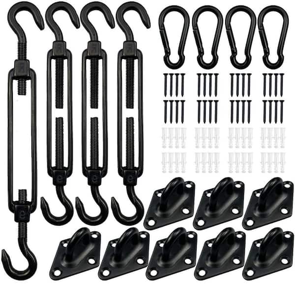 MOEPISY Shade Sail Hardware Kit 6 in. Stainless Steel Sun Shade ...