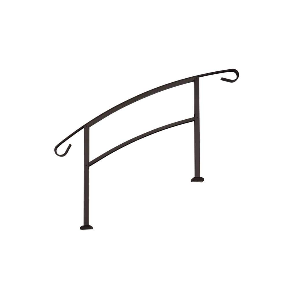 US Door and Fence Aluminum Handrail for 4 Steps Copper HRFS4COP - The ...