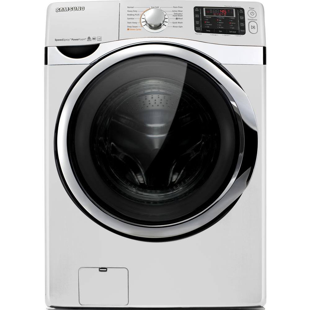 Samsung 4.5 cu. ft. High-Efficiency Front Load Washer with Steam in ...