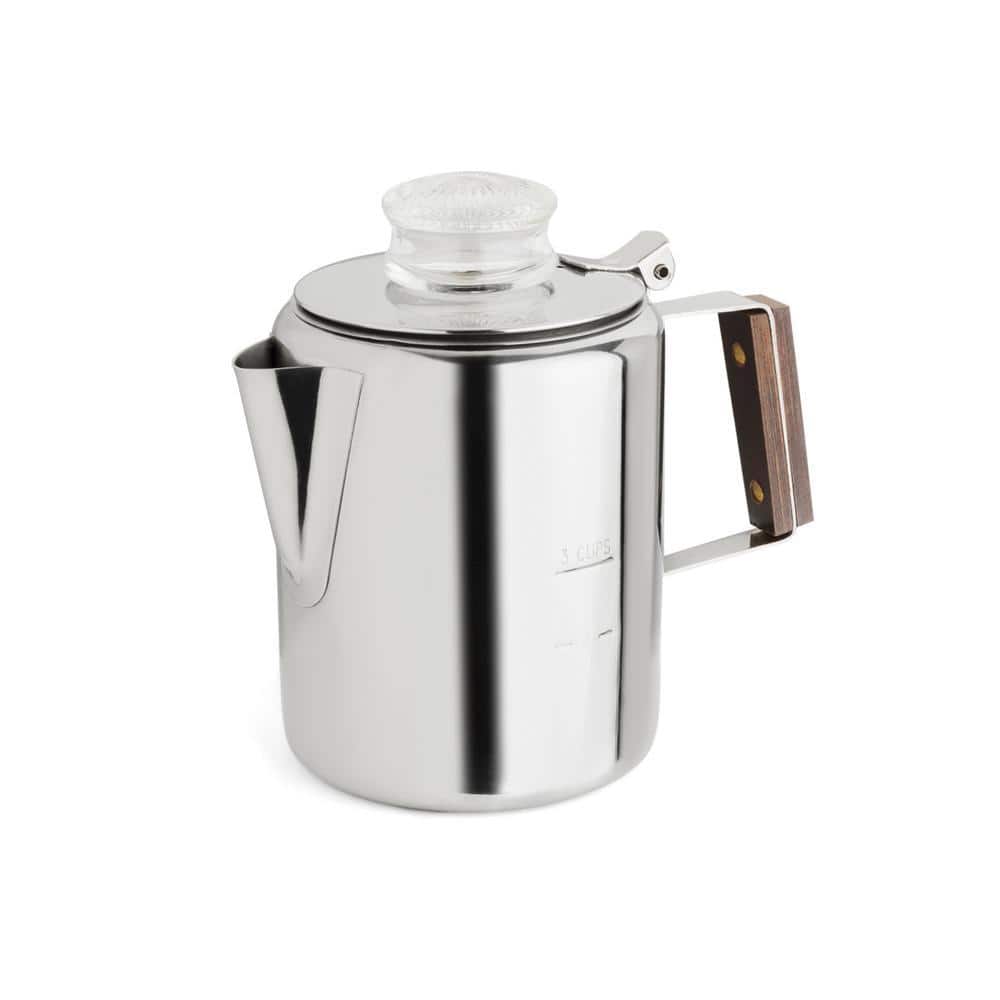 TOPS 2-3 Cup Stainless Steel Percolator 55702 - The Home Depot