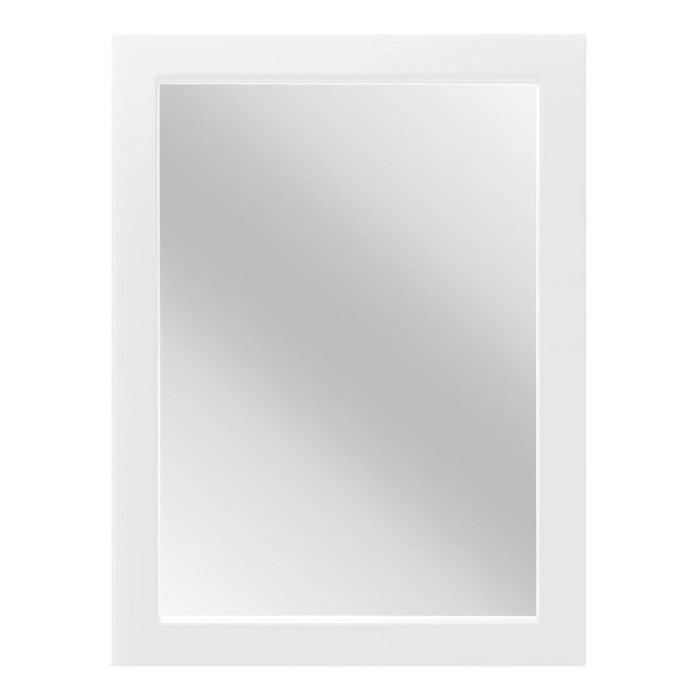 LuxHomez 30 in. W x 40 in. H Classic Medium White Rectangular Wood ...