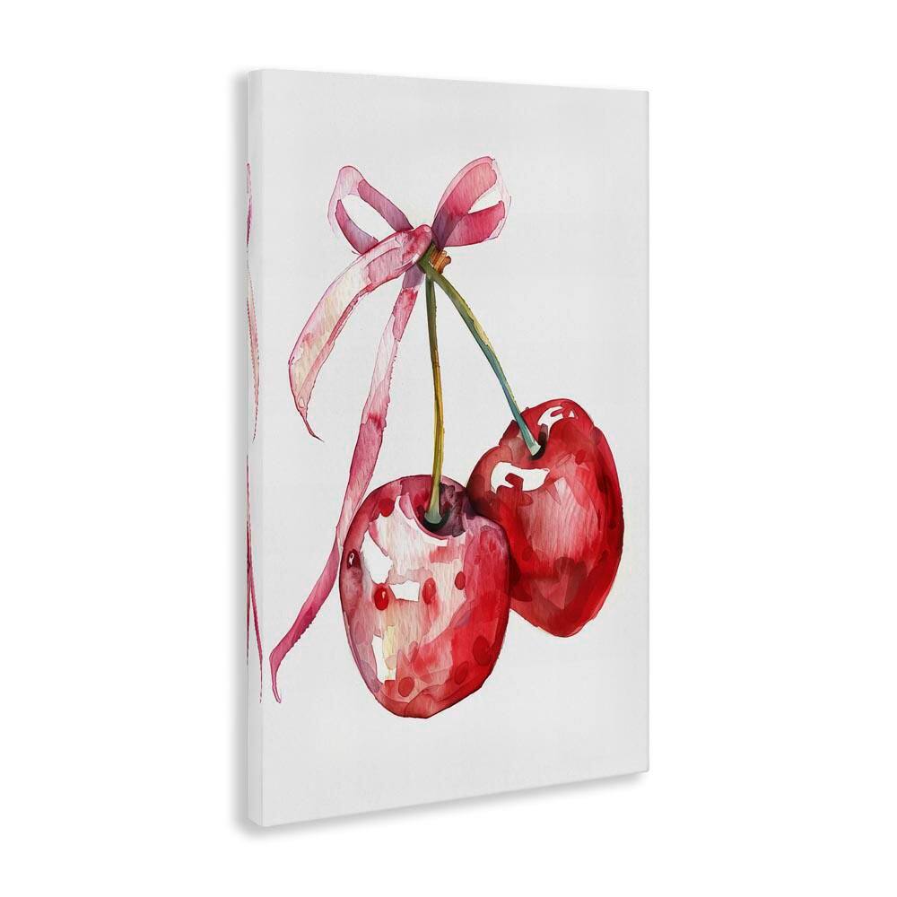 Stupell Industries Cherries Tied in Ribbon by LSR Design Studio ...