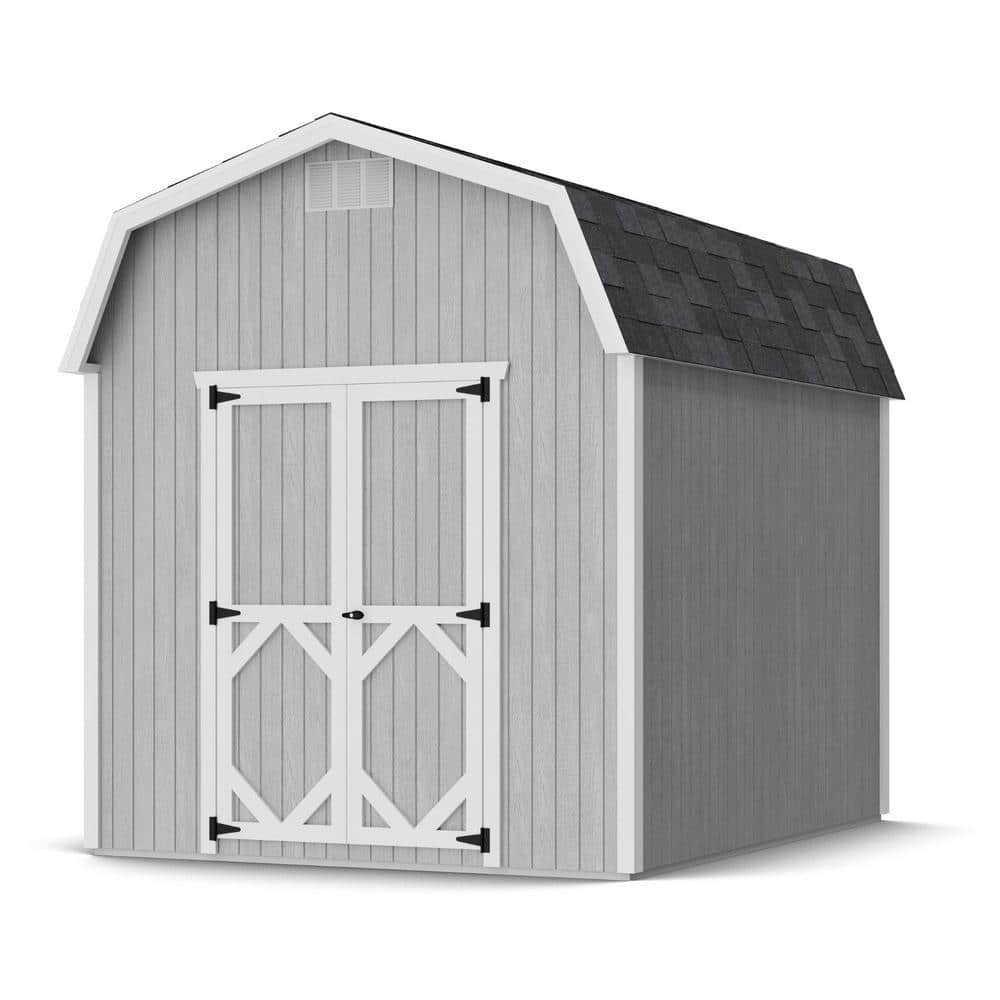 Little Cottage Co. Classic Gambrel 8 ft. x 10 ft. Outdoor Wood Storage ...
