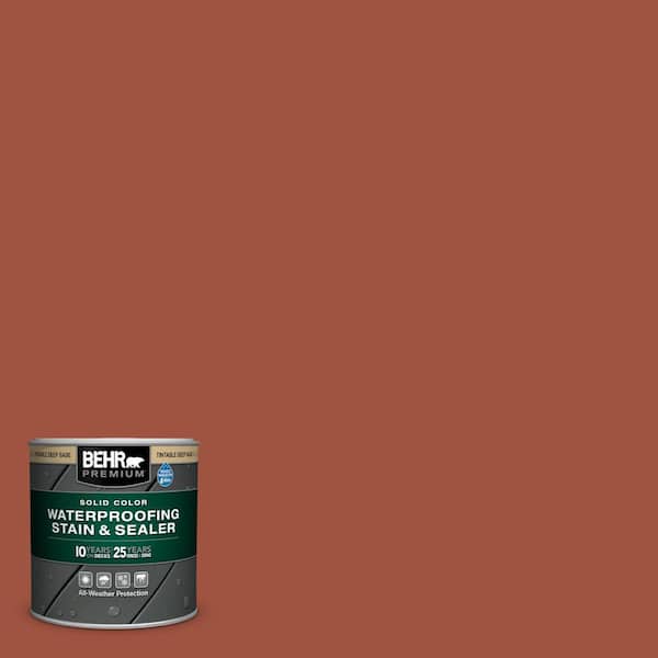 BEHR PREMIUM 8 oz. #MQ1-25 Kalahari Sunset Solid Color Waterproofing ...