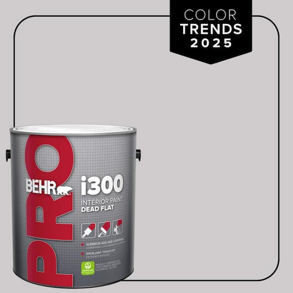 BEHR PRO 1 gal. #MQ3-28 Rock Crystal Dead Flat Interior Paint PR31001 ...
