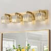 EDISLIVE Orillia 27.5 in. 4-Light Gold Bathroom Vanity Light with ...
