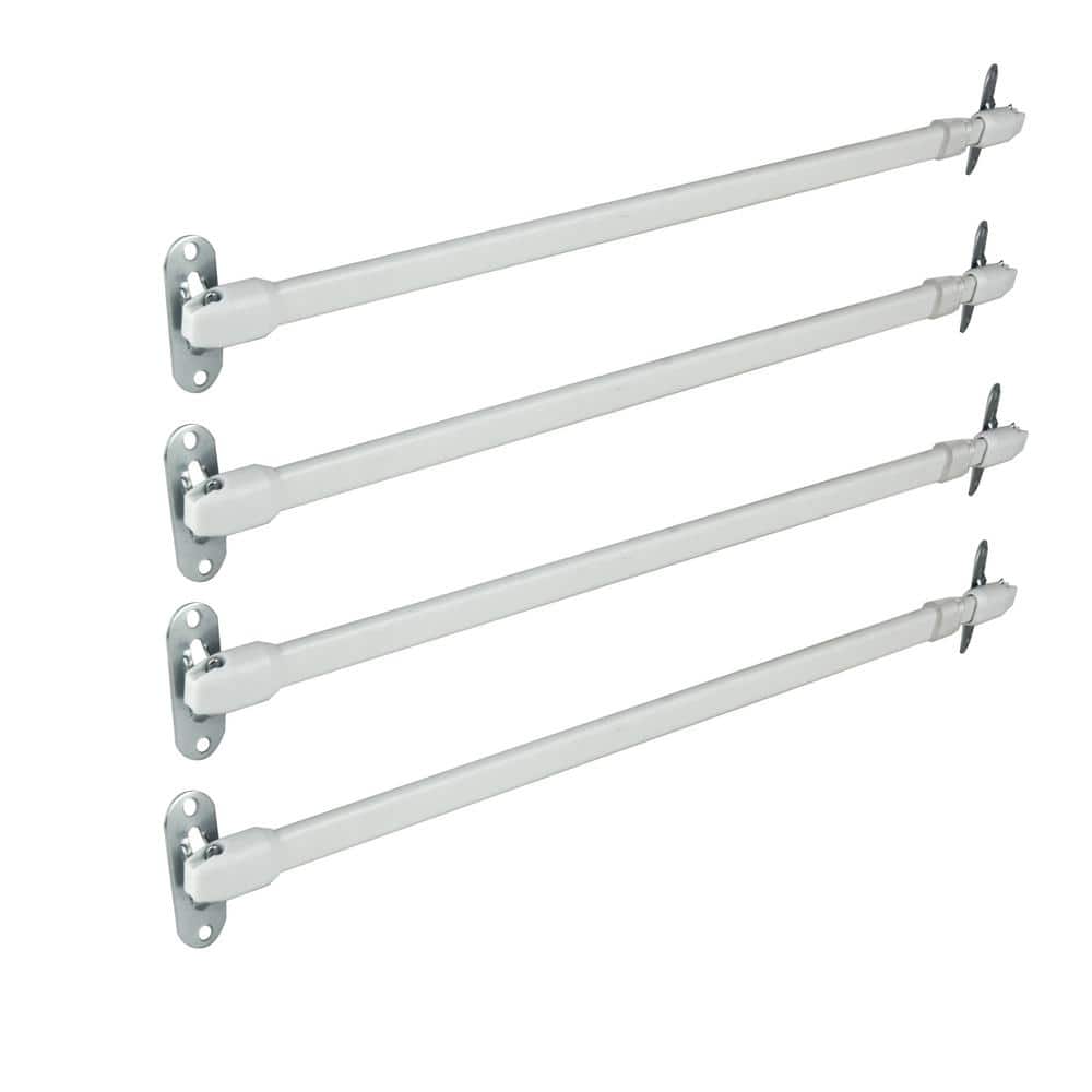 EMOH Adjustable 16" to 28" Oval Sash Rod in White (Set of 4) HSASHO-16 ...