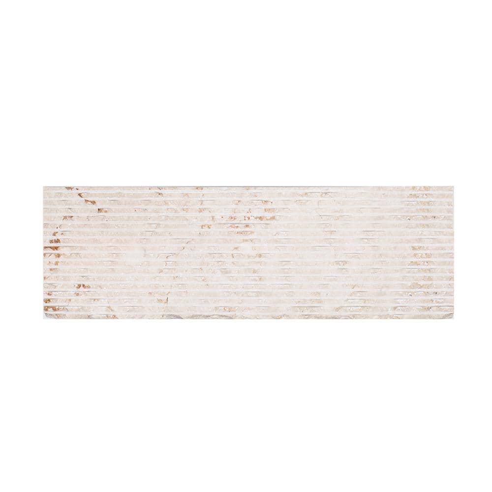 Reviews for Sand Storm Beige/Cream 4 in. x 12 in. Natural Texture ...