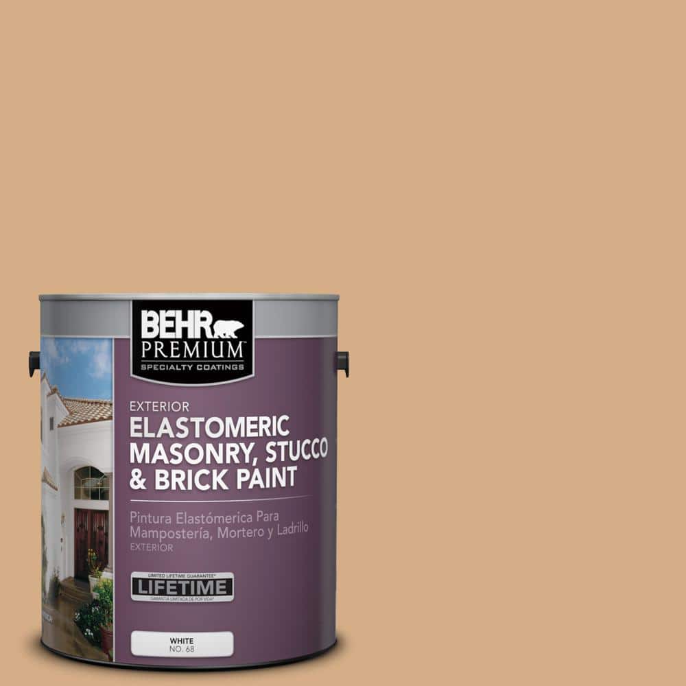 BEHR PREMIUM 1 gal. #BXC-67 Santa Fe Tan Elastomeric Masonry, Stucco ...