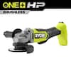 RYOBI ONE+ HP 18V Brushless Cordless 4-1/2 in. Angle Grinder (Tool Only ...
