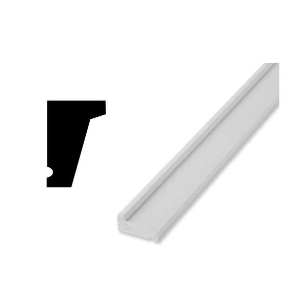 WG 283 - 11/16 in. x 1-5/8 in. Polystyrene Drip Cap Moulding 10001924 ...