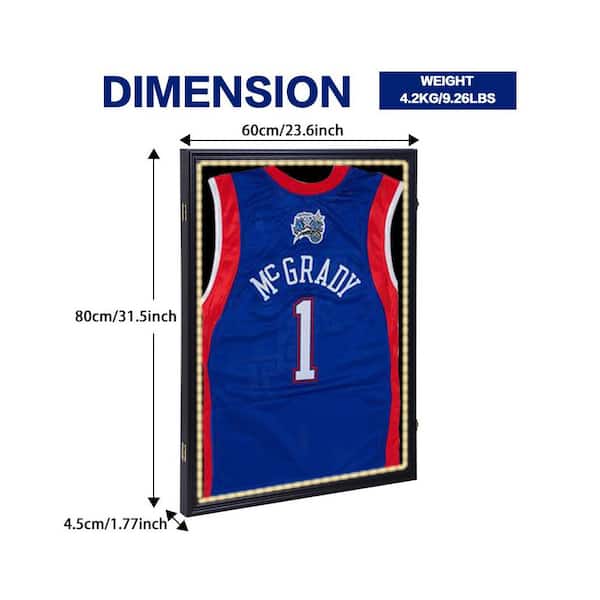 Aluminum Shadow Box Jersey Frame CCDCC 24x32 - Black Display Case For ...