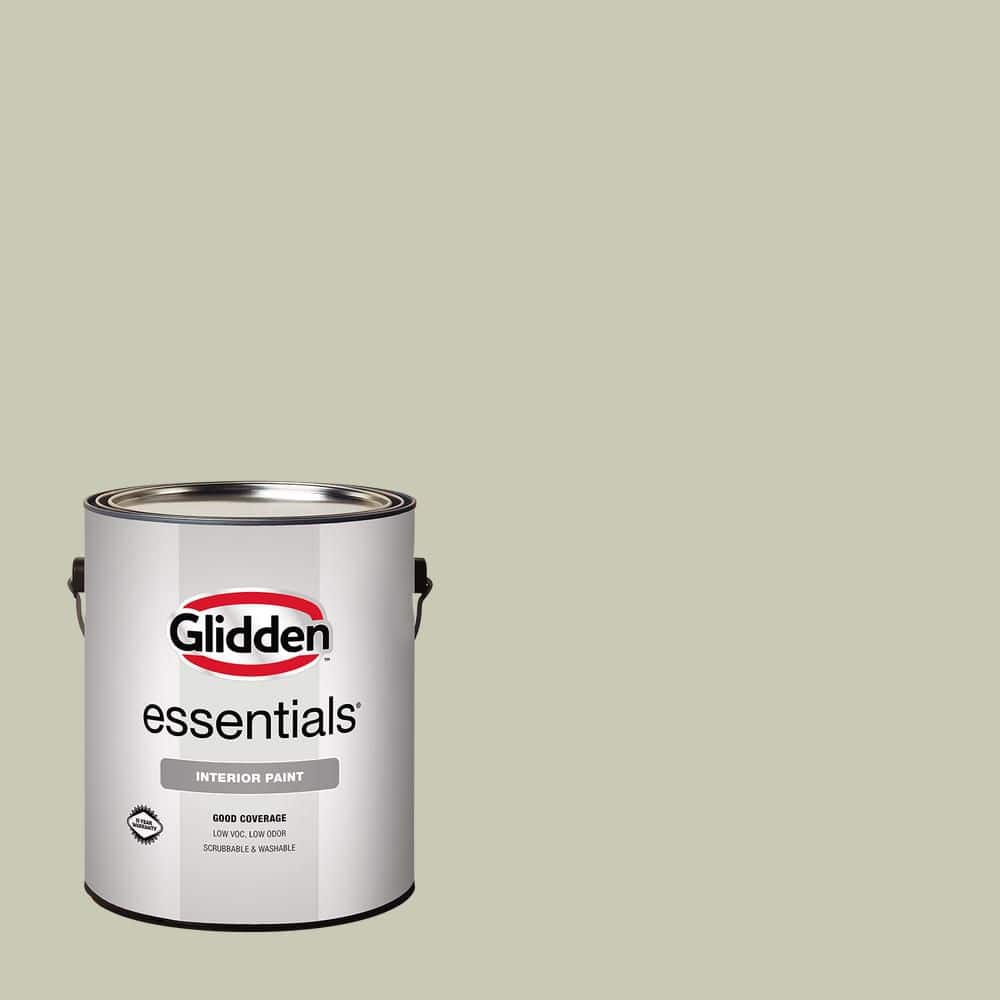 Glidden Essentials 1 gal. PPG1125-3 Whispering Pine Semi-Gloss Interior ...