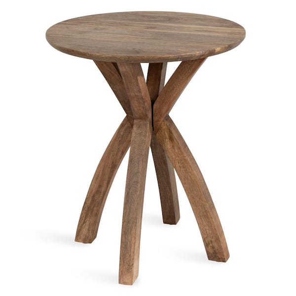 Kate and Laurel Soleyn 20 in. Natural Round Wood End Table 221194 - The ...