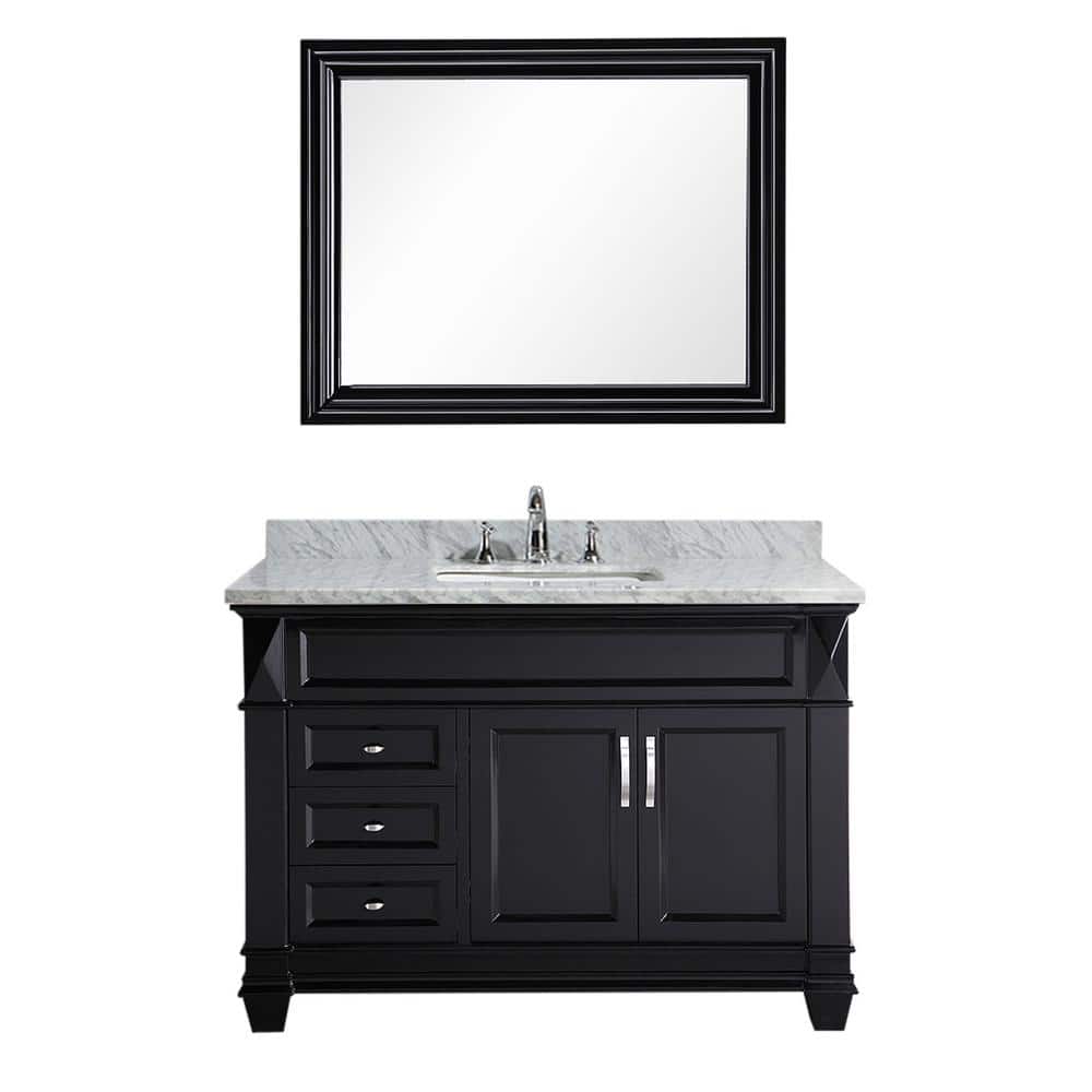 Design Element Hudson 48 in. W x 22 in. D Vanity in Espresso with ...