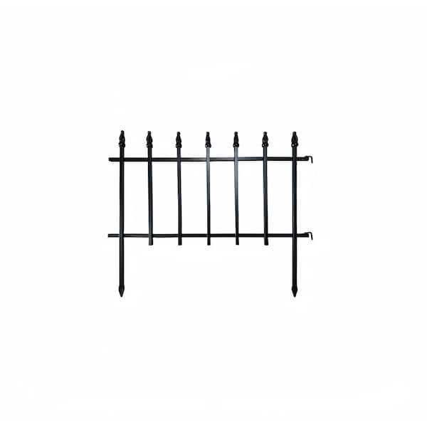 Phewnyzo 18 in. Steel Decorative Garden Fence for Flower Bed, Yard ...