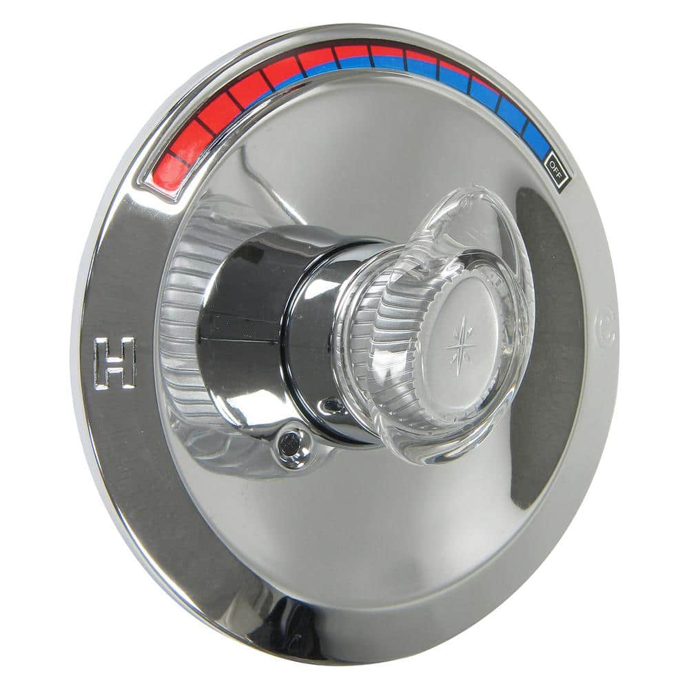 Everbilt Single Handle Lever Shower and Tub Faucet Trim Kit in Chrome ...