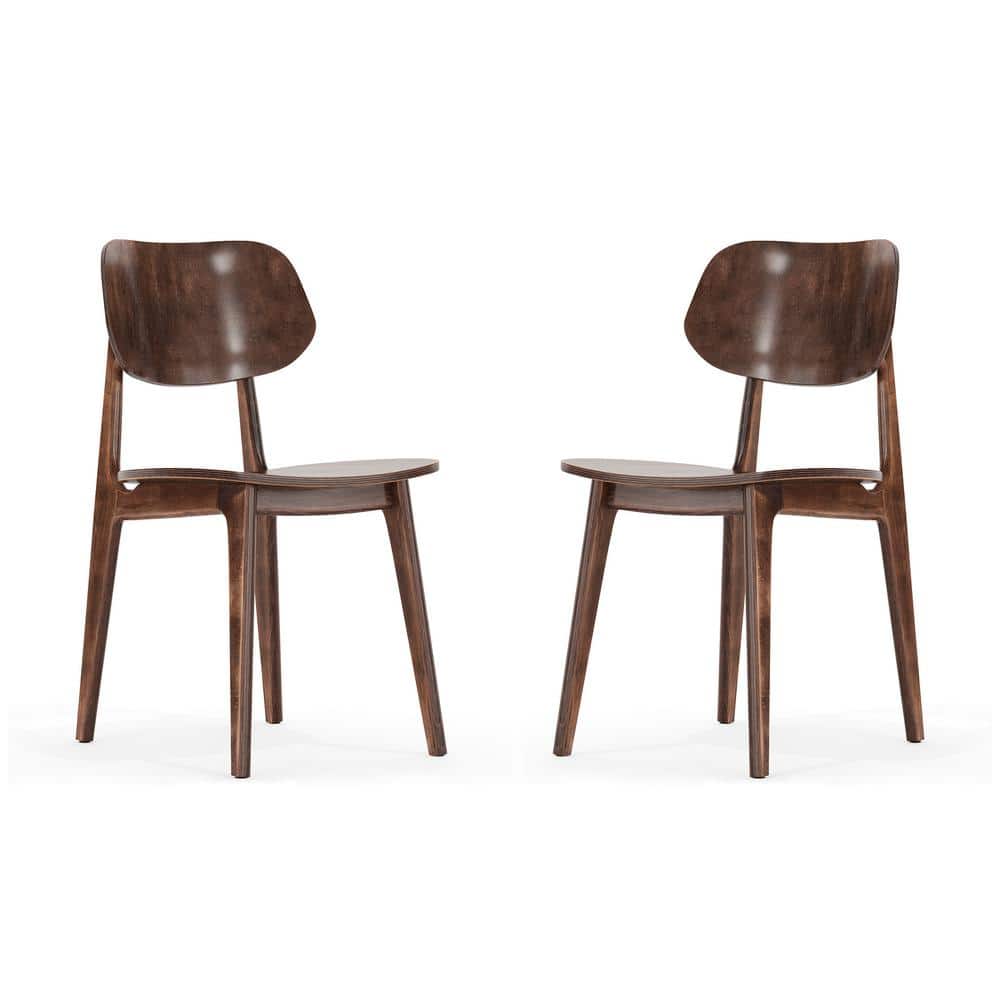 Carnegy Avenue Verona Set of 2 Commercial Grade Solid Wood Dining ...