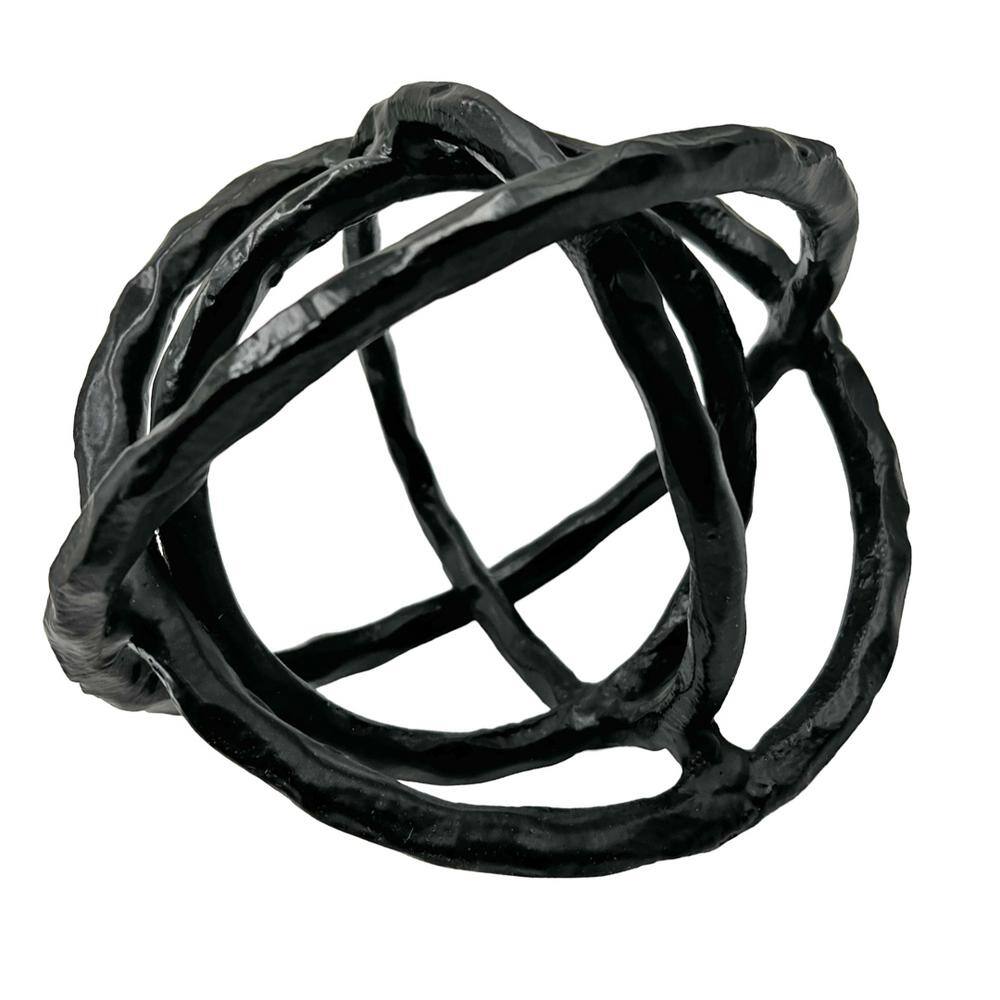 castellousa Black 6 in. x 6 in. Aluminum Decorative Orbit Metal ...