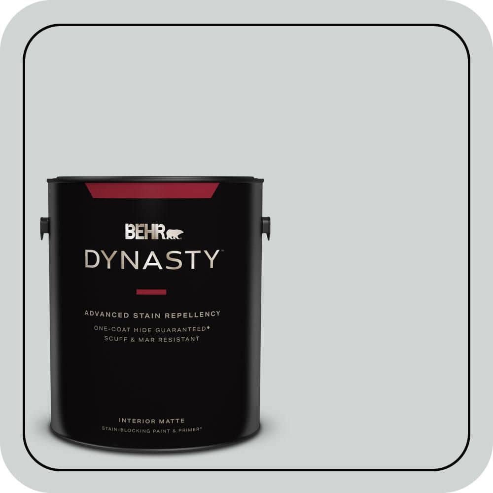BEHR DYNASTY 1 gal. #N450-1 Evaporation Matte Interior Stain-Blocking ...