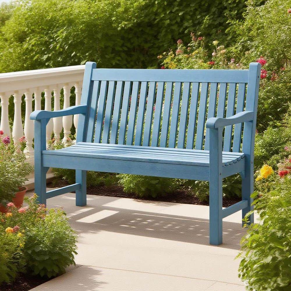 Eongdn All-Weather Polystyrene Lumber 2-Person Plastic Outdoor Garden ...