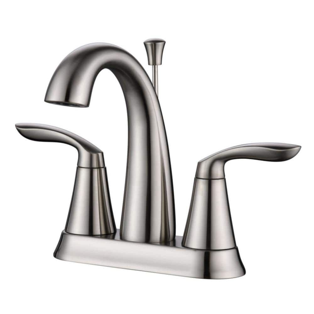 Ultra Faucets Stilleto 4 in. Centerset 2-Handle Bathroom Faucet with ...