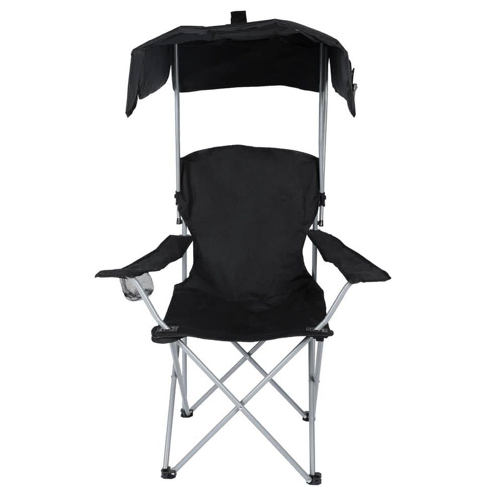 Siavonce Canopy Lounge Chair with Sunshade for Camping, Hiking, Travel ...