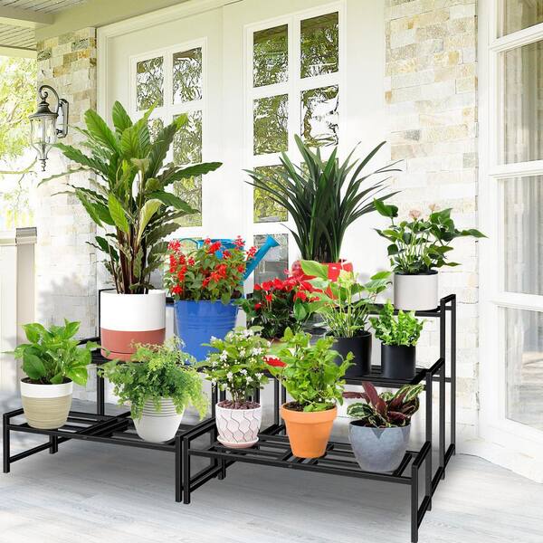 Plant Stands For A Deck Nesting Metal Plant Stands With Scrollwork,