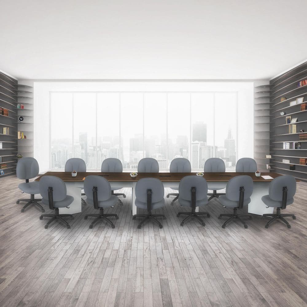 Regency Array 192 in. Neo Walnut Conference Table with Power Data ...