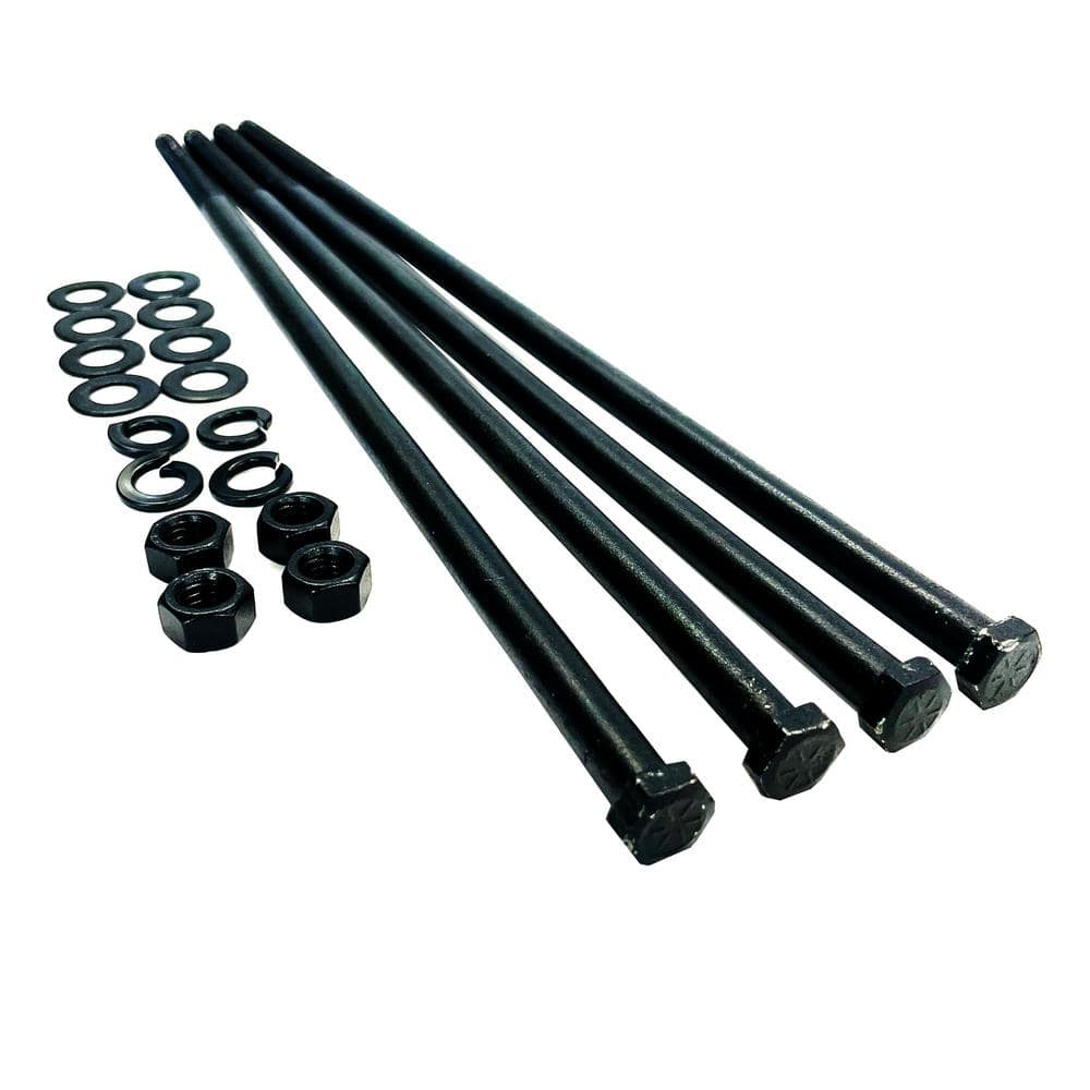 FORTRESS 14 in. Evolution Steel Black Deck Framing Bolt Kit 183141402 ...