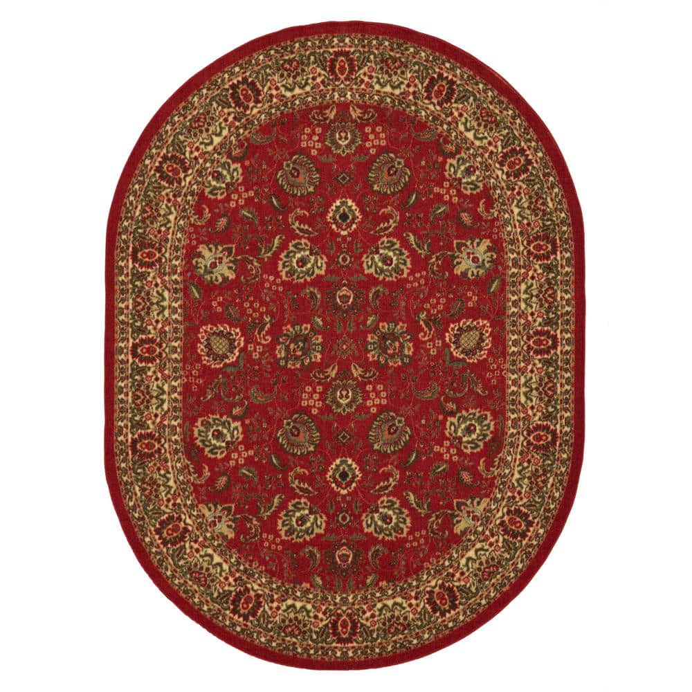 Ottomanson Ottohome Collection Non-Slip Rubberback Oriental Design 5x7 ...