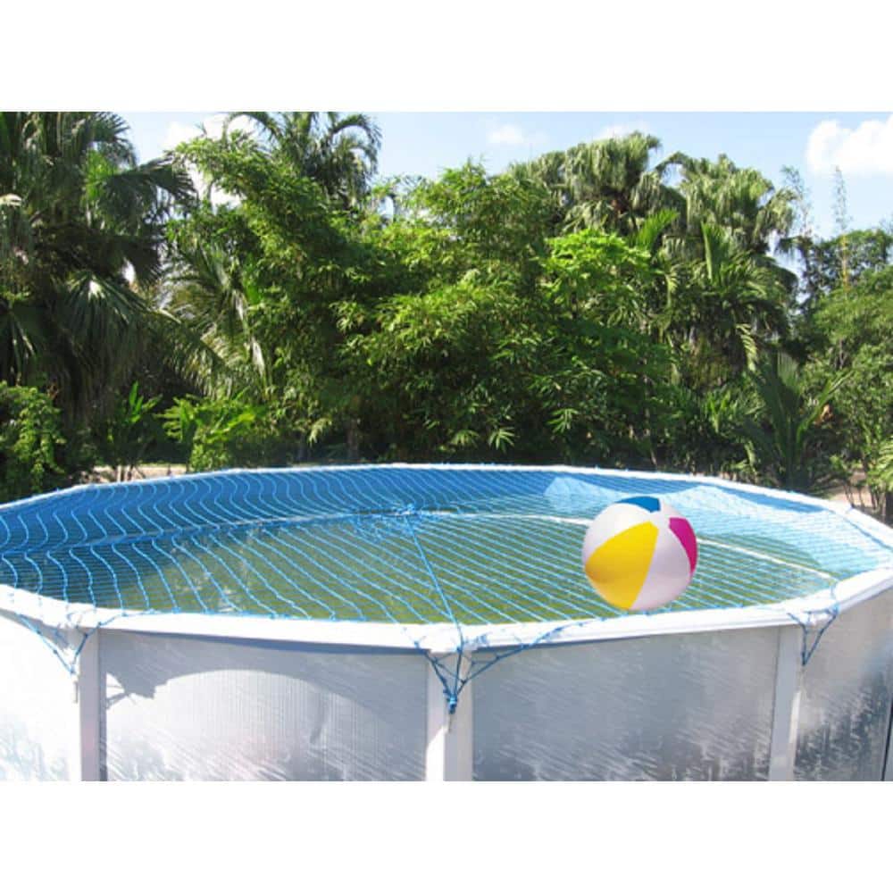 Water Warden 12 ft. Round Above Ground Pool Safety Net WWN12 - The Home ...