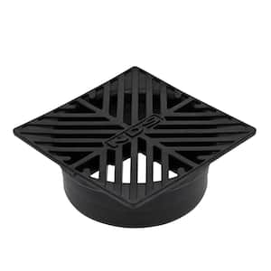 NDS 5 in. Plastic Square Drainage Grate in Black 8 - The Home Depot