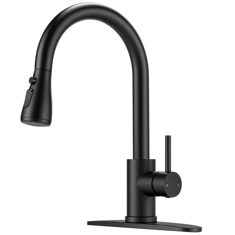 AKLFGN Single Handle Pull Down Sprayer Kitchen Faucet with Pull Out ...