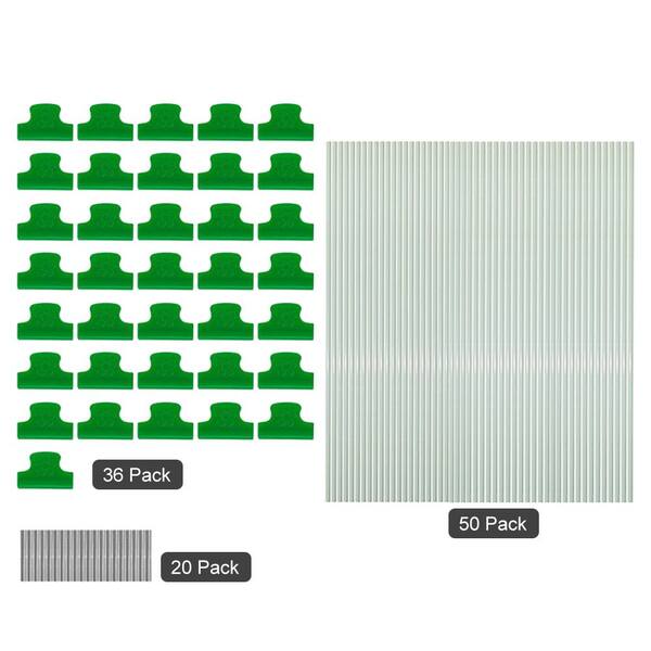 Agfabric 17 in. Fiberglass Greenhouse Hoops Grow Tunnel 50- Piece ...