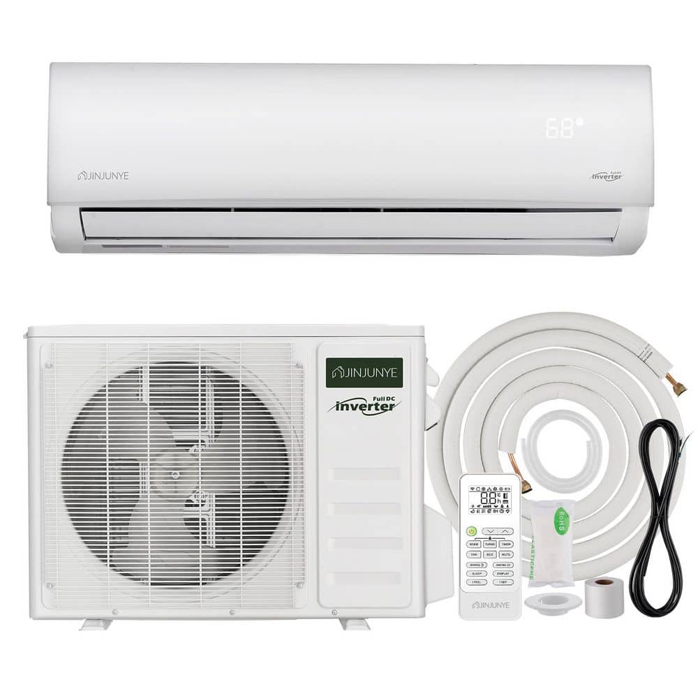 JINJUNYE 12000BTU Mini Split Air Conditioner Ductless Inverter Heat ...
