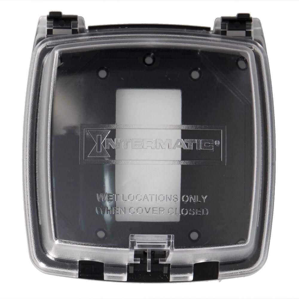 Intermatic Plastic In-Use Weatherproof Cover, Vertical Mount, 2-Gang ...